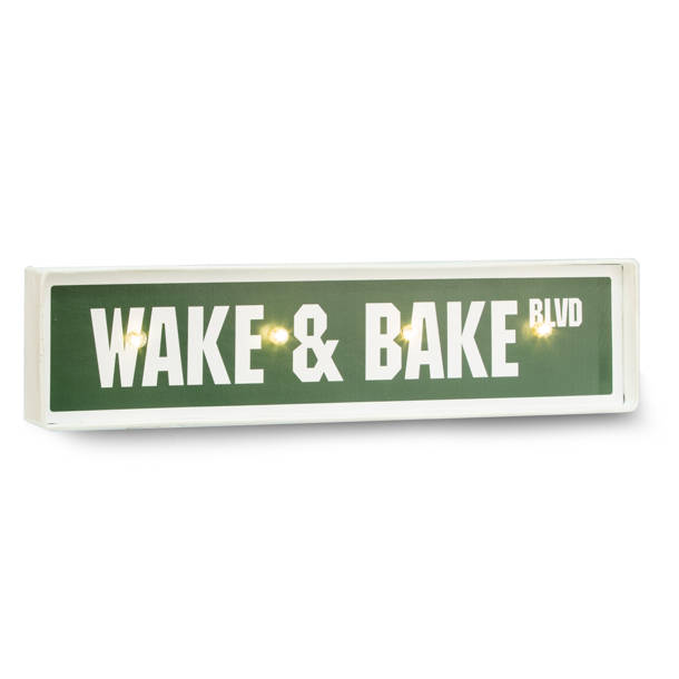 Winston Porter Wake and Bake LED Marquee Sign & Reviews | Wayfair