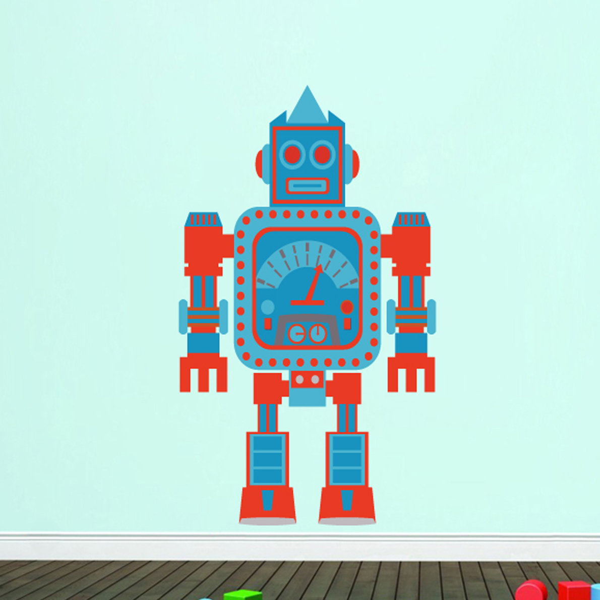 SweetumsWallDecals Robot Printed Wall Decal | Wayfair