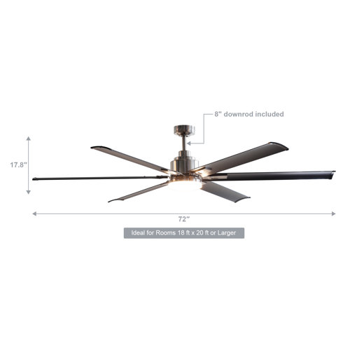 Wade Logan® Angjelina 72'' Ceiling Fan with LED Lights & Reviews | Wayfair