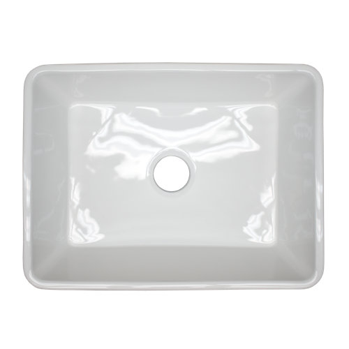Alpha International 18'' W Single Bowl Fireclay Farmhouse Kitchen Sink ...