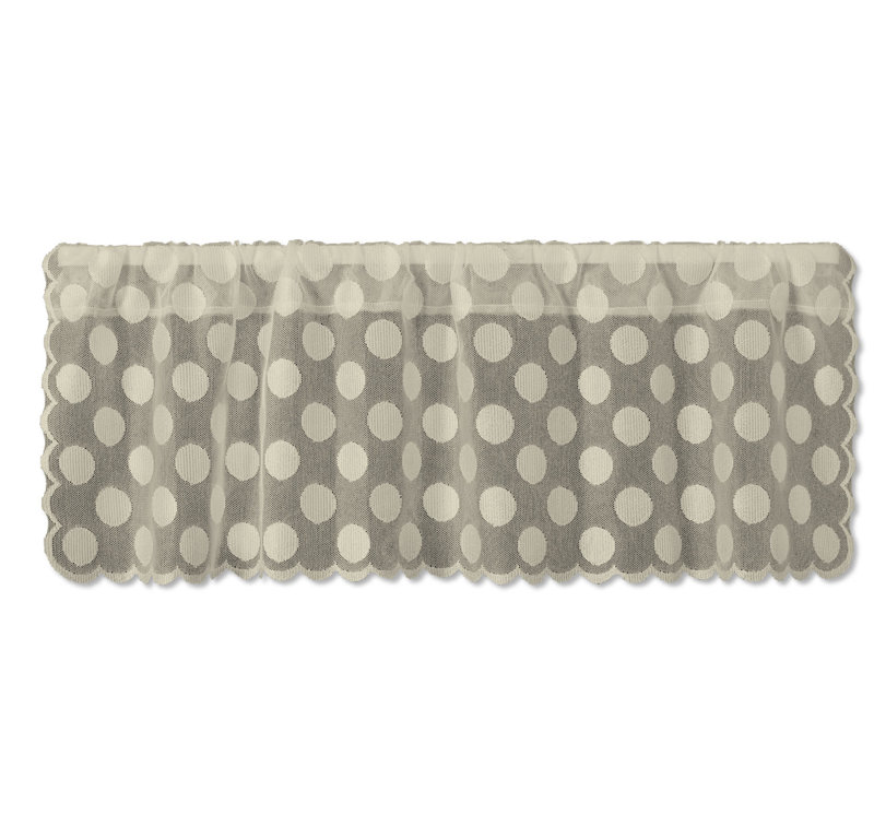 Darby Home Co Haughton Polka Dot 42" Curtain Valance | Wayfair