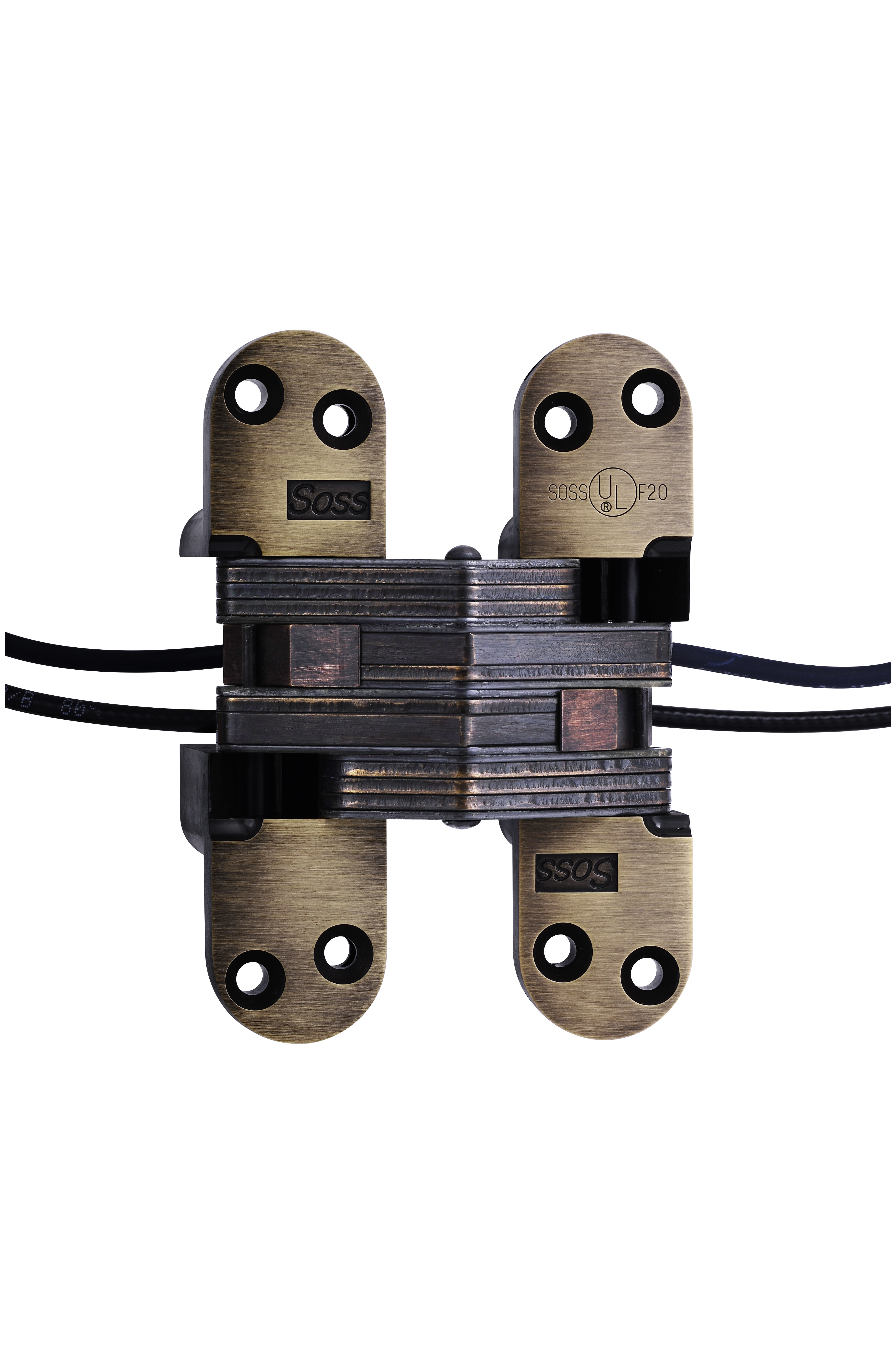 SOSS 5.5'' H x 1.38'' W Power Transfer Invisible/Concealed Single Door ...