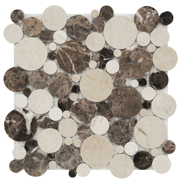 MatrixStoneUSA Bolle Random Sized Marble Random Mosaic Wall & Floor ...