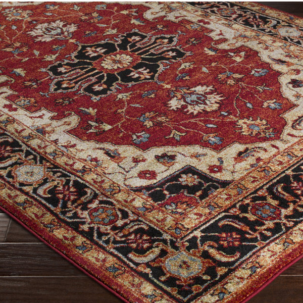 Lark Manor Bratton Oriental Dark Red/Beige/Brown Area Rug & Reviews ...