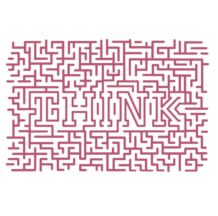 The Decal Guru Think Maze Wall Decal | Wayfair