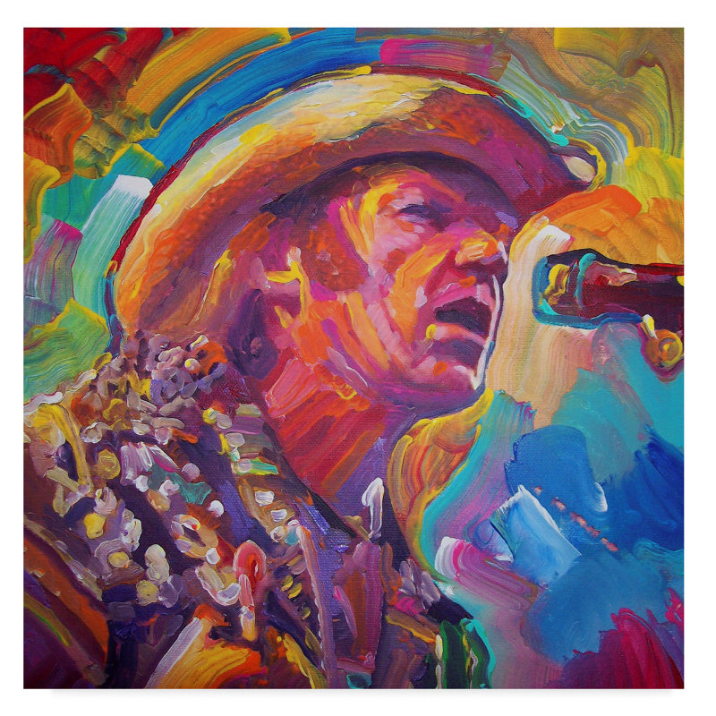 Trademark Art 'Neil Young' Print on Wrapped Canvas | Wayfair