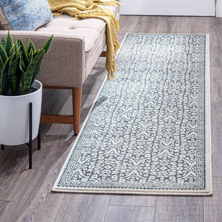 Canora Grey Albina Damask Area Rug in Gray & Reviews | Wayfair