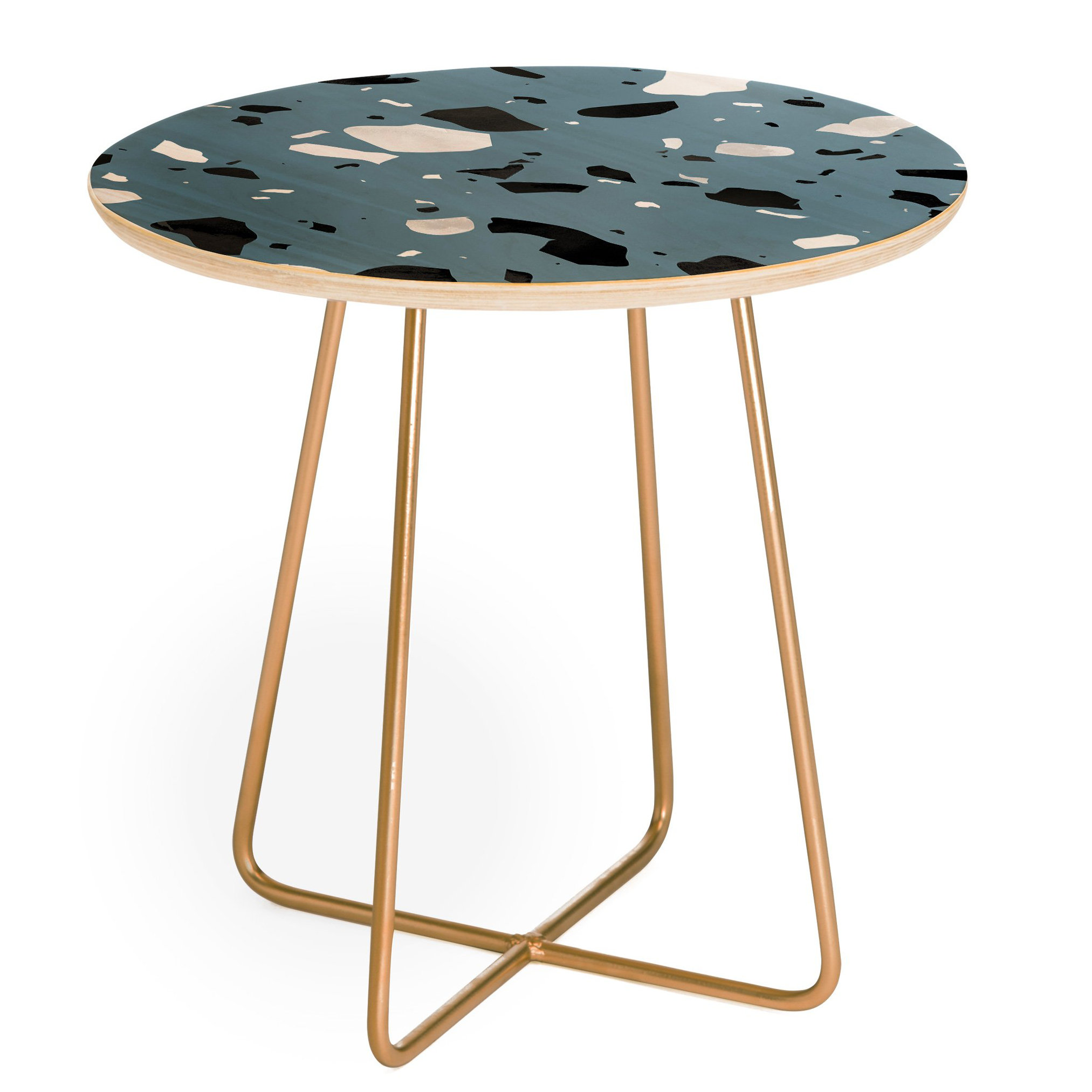 East Urban Home 20'' Tall Cross Legs End Table | Wayfair