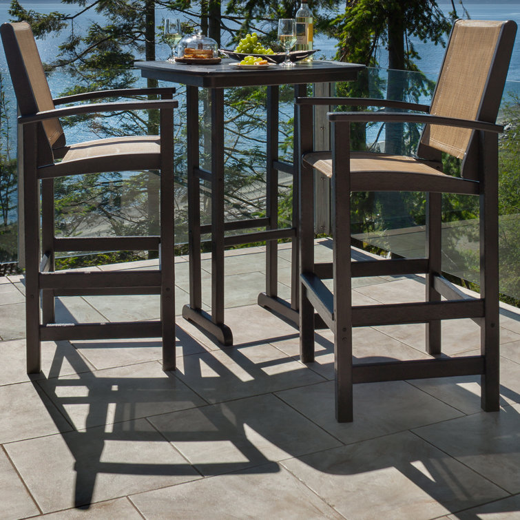 POLYWOOD® Coastal 3-Piece Bar Set | Wayfair