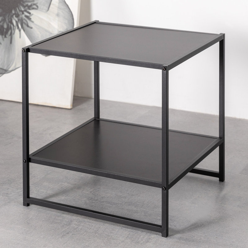 Williston Forge Hilton Dane 20'' Black Frame Side Table & Reviews | Wayfair