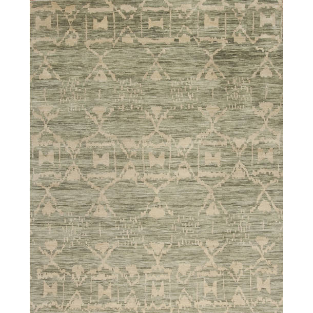 Samad Rugs Vogue Hand-Knotted Wool Ikat Area Rug in | Perigold