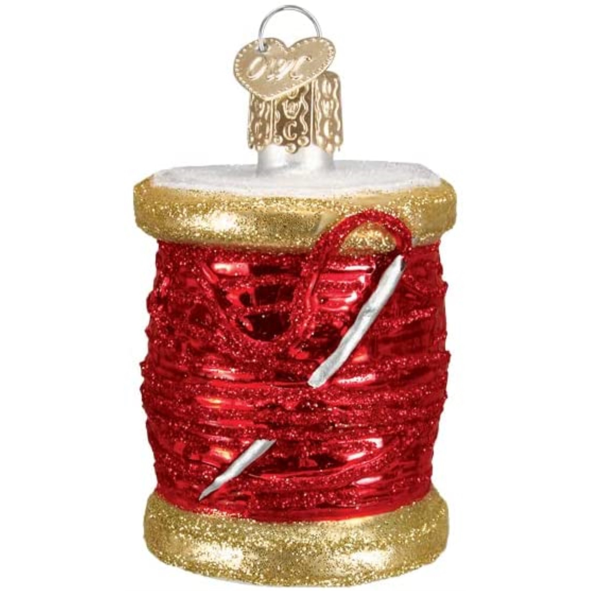 Old World Christmas Spool of Thread Hanging Figurine Ornament | Wayfair