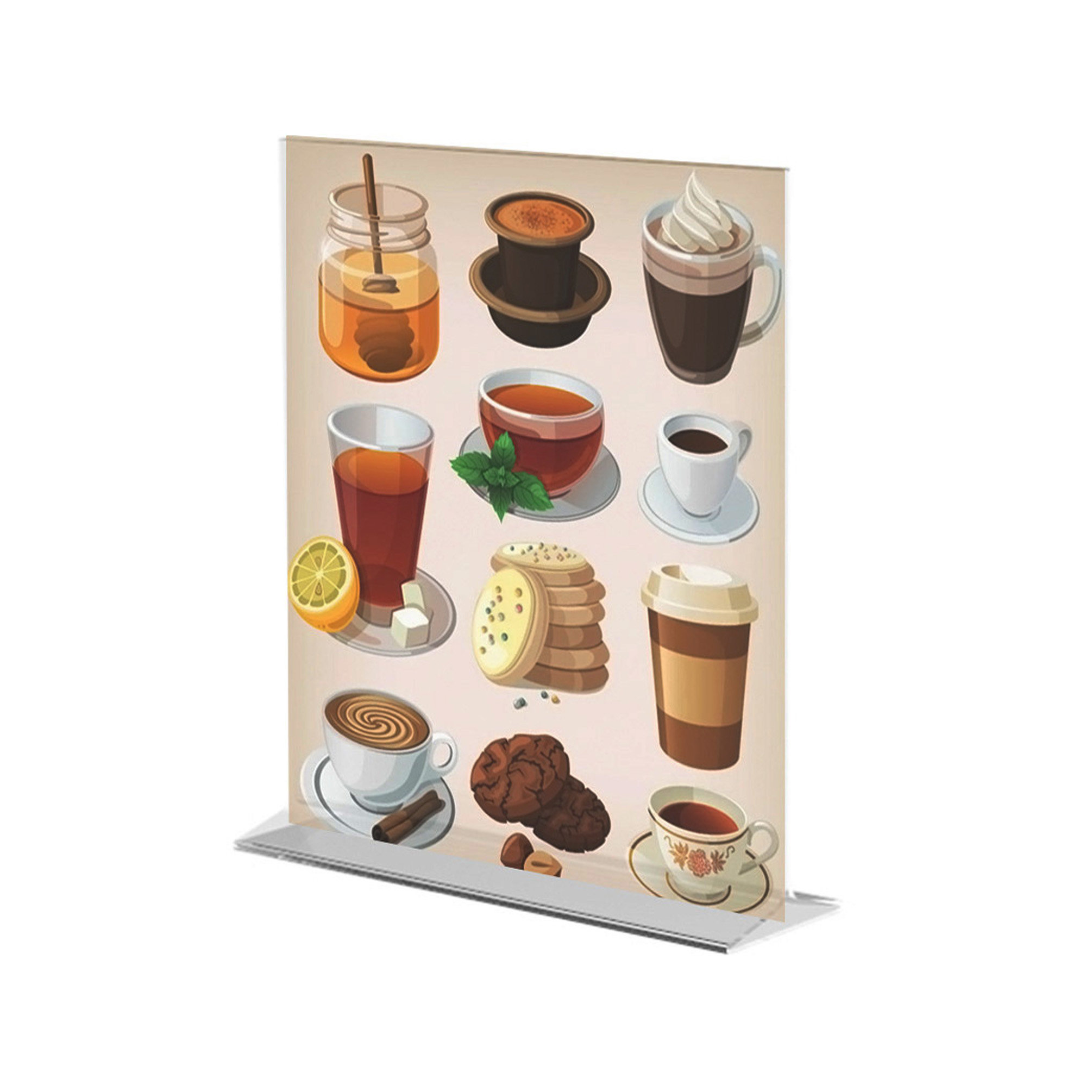 FixtureDisplays Polystyrene Sign Holder Picture Frame | Wayfair