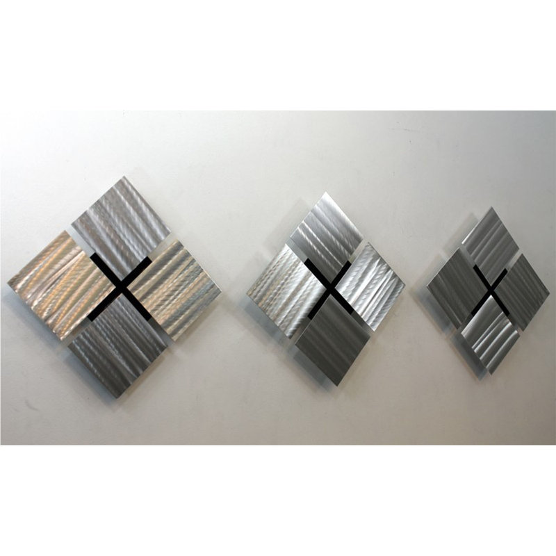Orren Ellis 3 Piece Metal Wall Décor Set | Wayfair