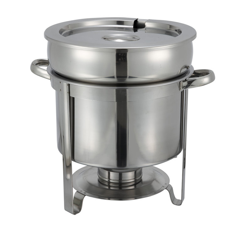 Winco Réchaud à soupe et bouilloire en acier inoxydable Winco et ...