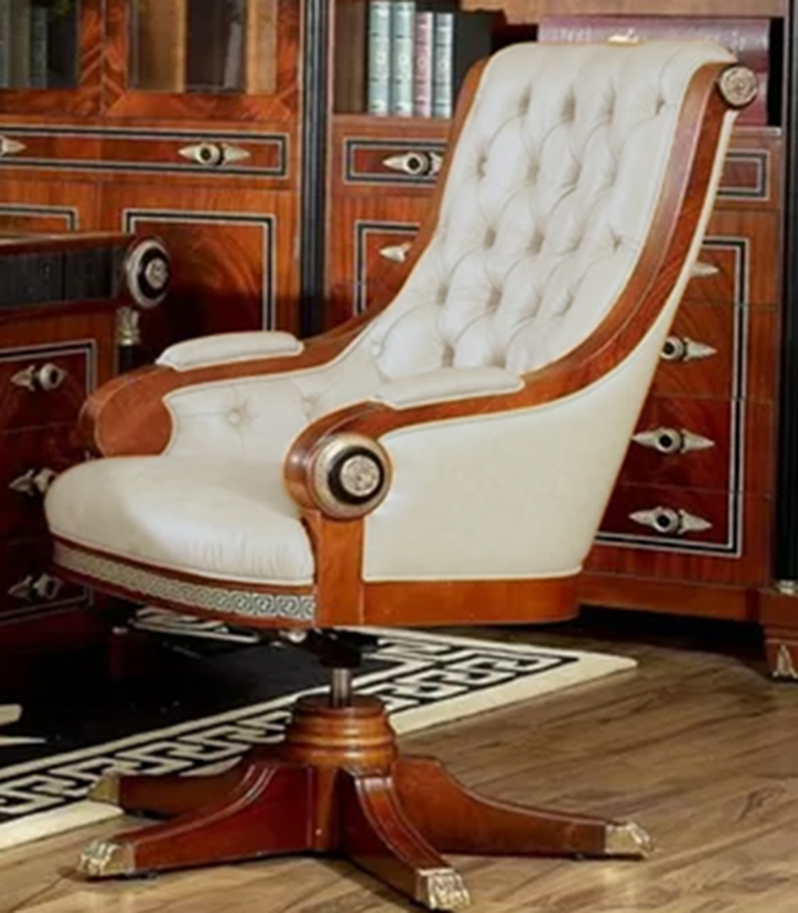 Charlton Home® Agbogla Leather Executive Chair | Wayfair