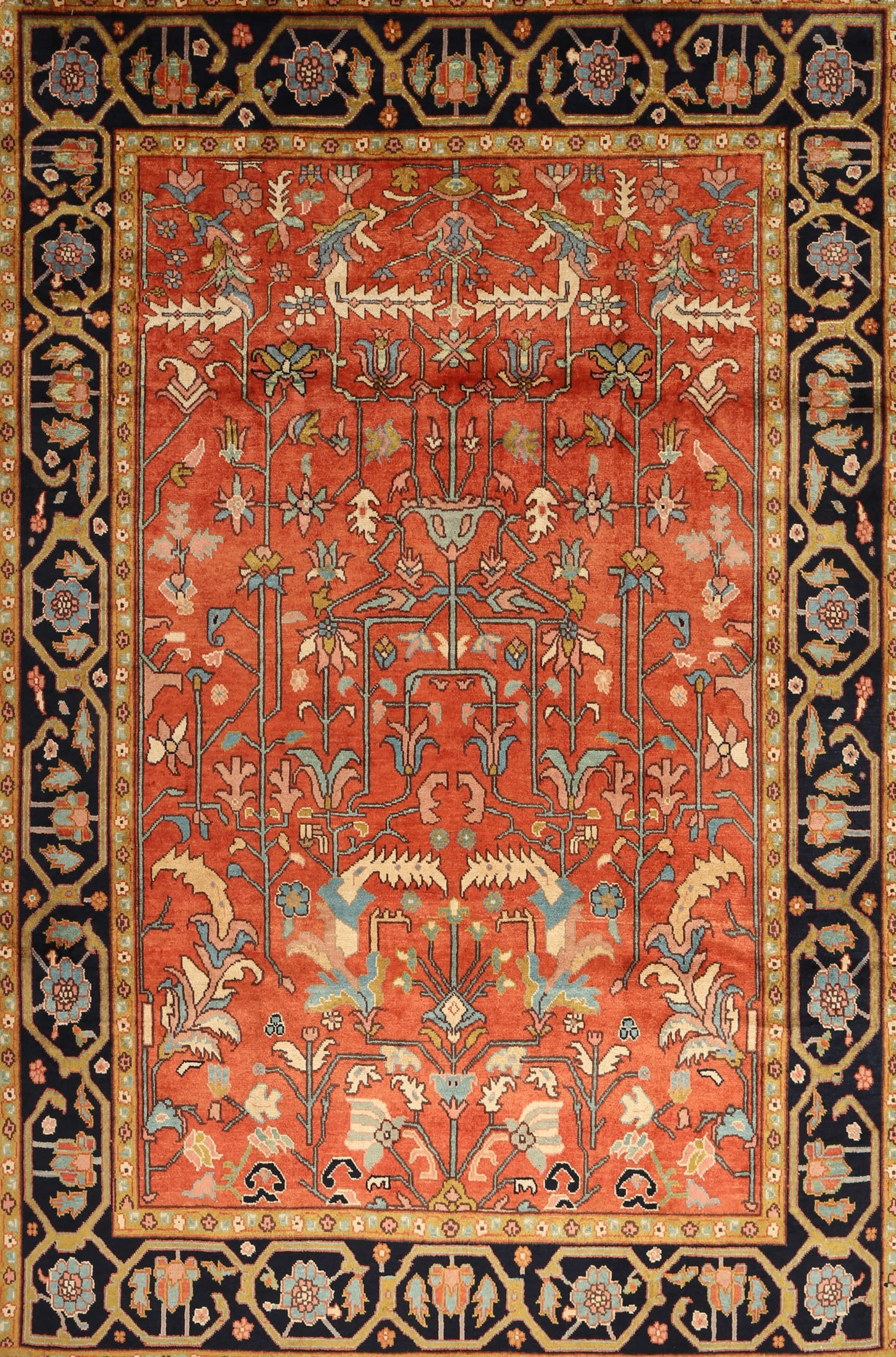 Bloomsbury Market Oriental Area Rug in Red/Black | Wayfair
