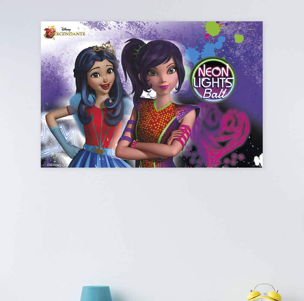 Trends International Descendants - Neon Paper Print | Wayfair