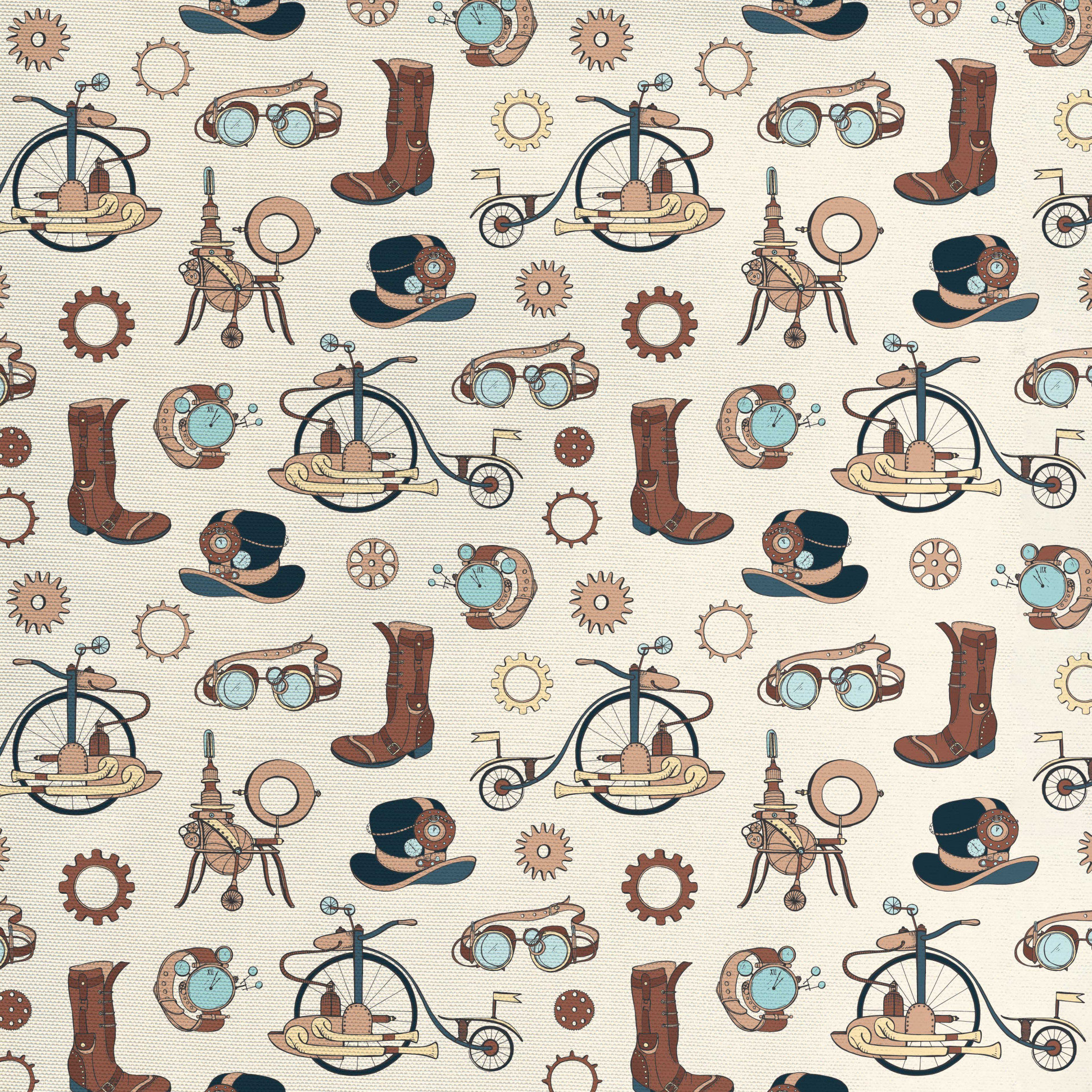 East Urban Home Steampunk Fabric | Wayfair