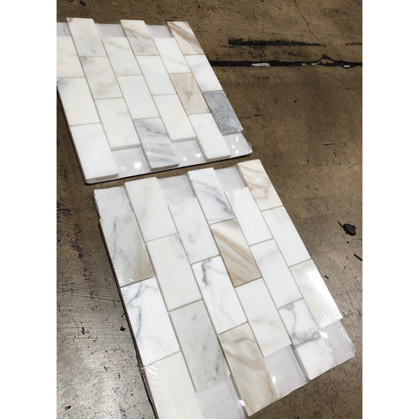 Stone & Tile Shoppe, Inc. Marble Brick Joint Mosaic Wall & Floor Tile ...