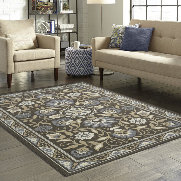 Canora Grey Albia Oriental Tufted Gray/Brown Area Rug & Reviews | Wayfair