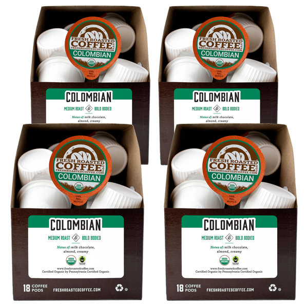 Fresh Roasted Coffee Organic Colombian Coffee Pods - Wayfair Canada