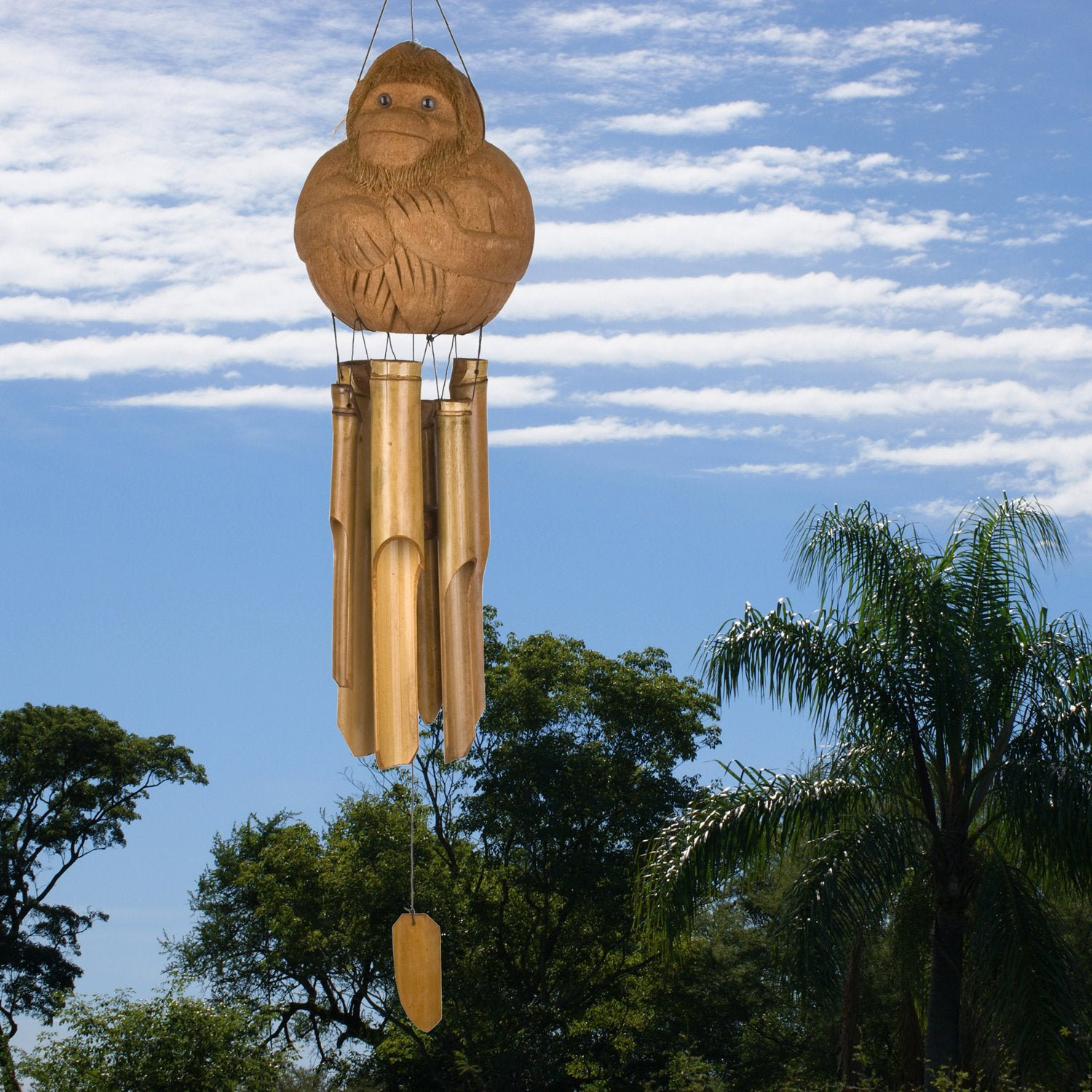 Woodstock Chimes Monkey Bamboo Wind Chime | Wayfair