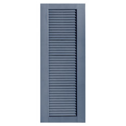 Alpha Shutters Straight Top Full-style Open Louver Shutters Pair
