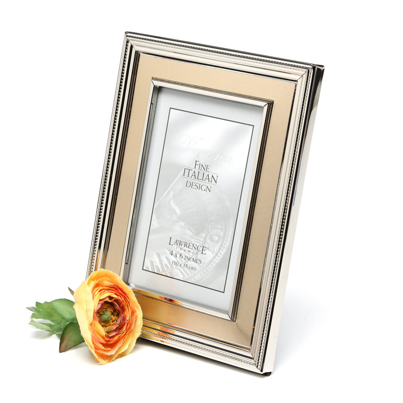 Charlton Home® Brushed Gold Inner Panel Metal Picture Frame & Reviews ...