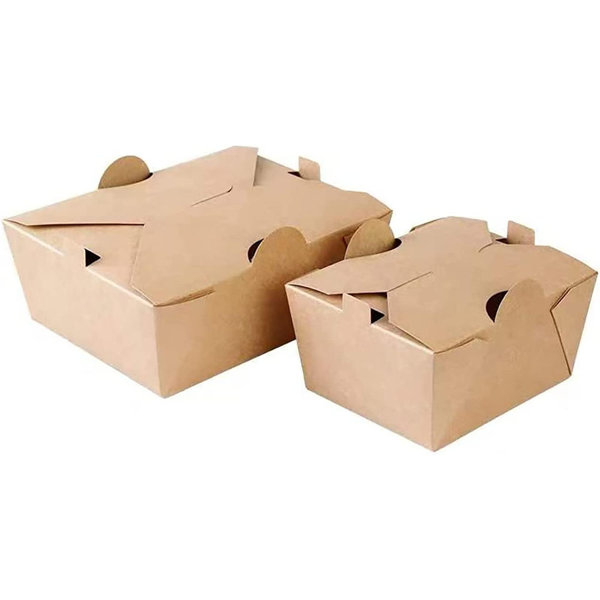Vertretung Take Out Food Container Microwaveable Kraft Brown Take Out ...
