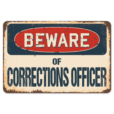 SignMission Decal-Corrections Officer_Beware Of Corrections Officer ...