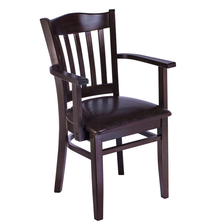 Charlton Home® Riggio Slat Back Arm Chair & Reviews | Wayfair
