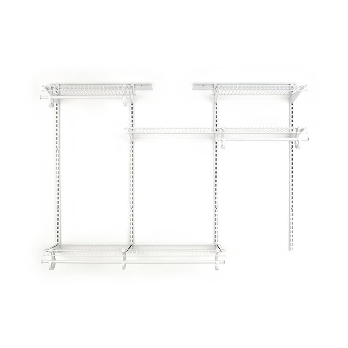 ClosetMaid ShelfTrack 48" W - 72" W Closet System Starter Kit & Reviews ...