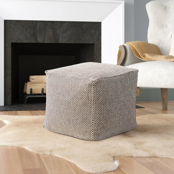 Union Rustic Felix 18'' Wide Square Pouf Ottoman & Reviews | Wayfair