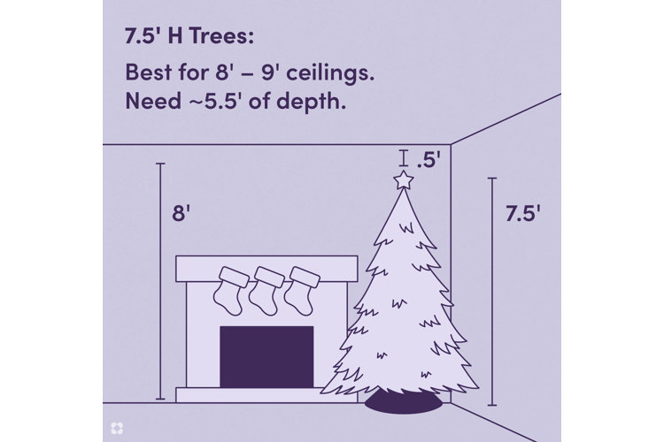 Your Guide to Christmas Tree Sizes | Wayfair