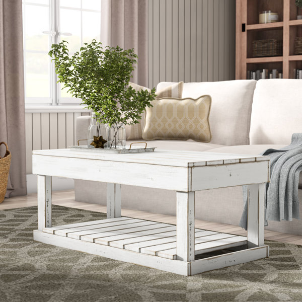 Gracie Oaks Merriman Slatted Bottom Coffee Table & Reviews | Wayfair