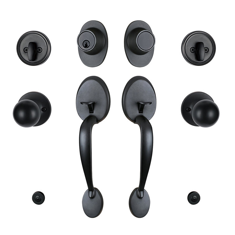 NEWBANG Knob Handleset with Single Cylinder Deadbolt and Door and ...
