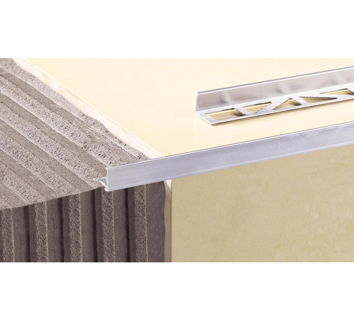 Cezar Bendable L Shape Corner Profile For 5/16" Tile, 8' (96") L ...