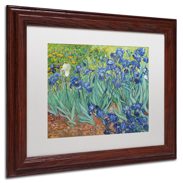 Vault W Artwork Irises, 1889 by Vincent Van Gogh - Picture Frame Print ...