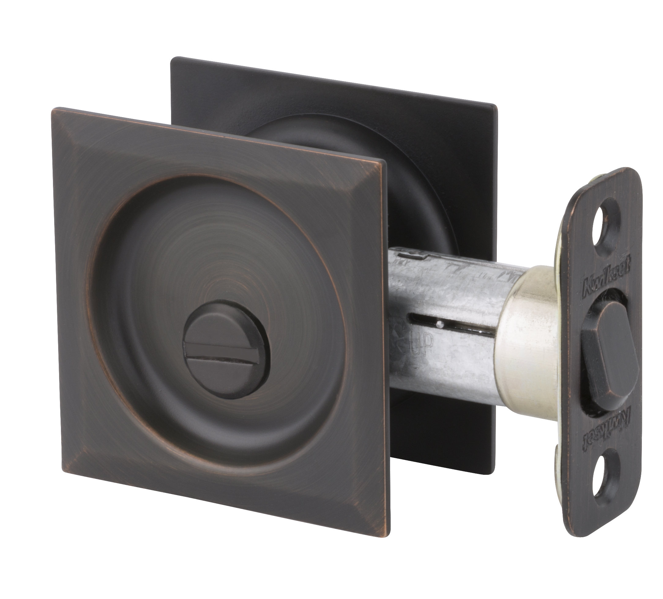 Kwikset Square Privacy Pocket Door Hardware | Wayfair