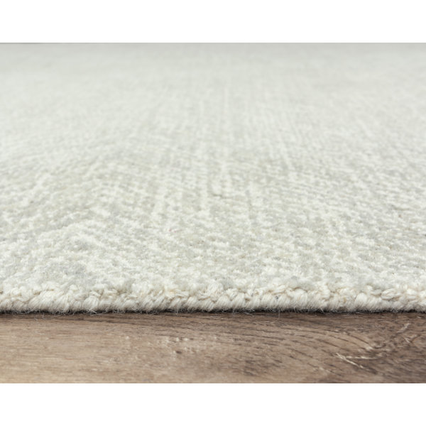 Millwood Pines Morley Handmade Wool Ivory/Gray Rug & Reviews | Wayfair