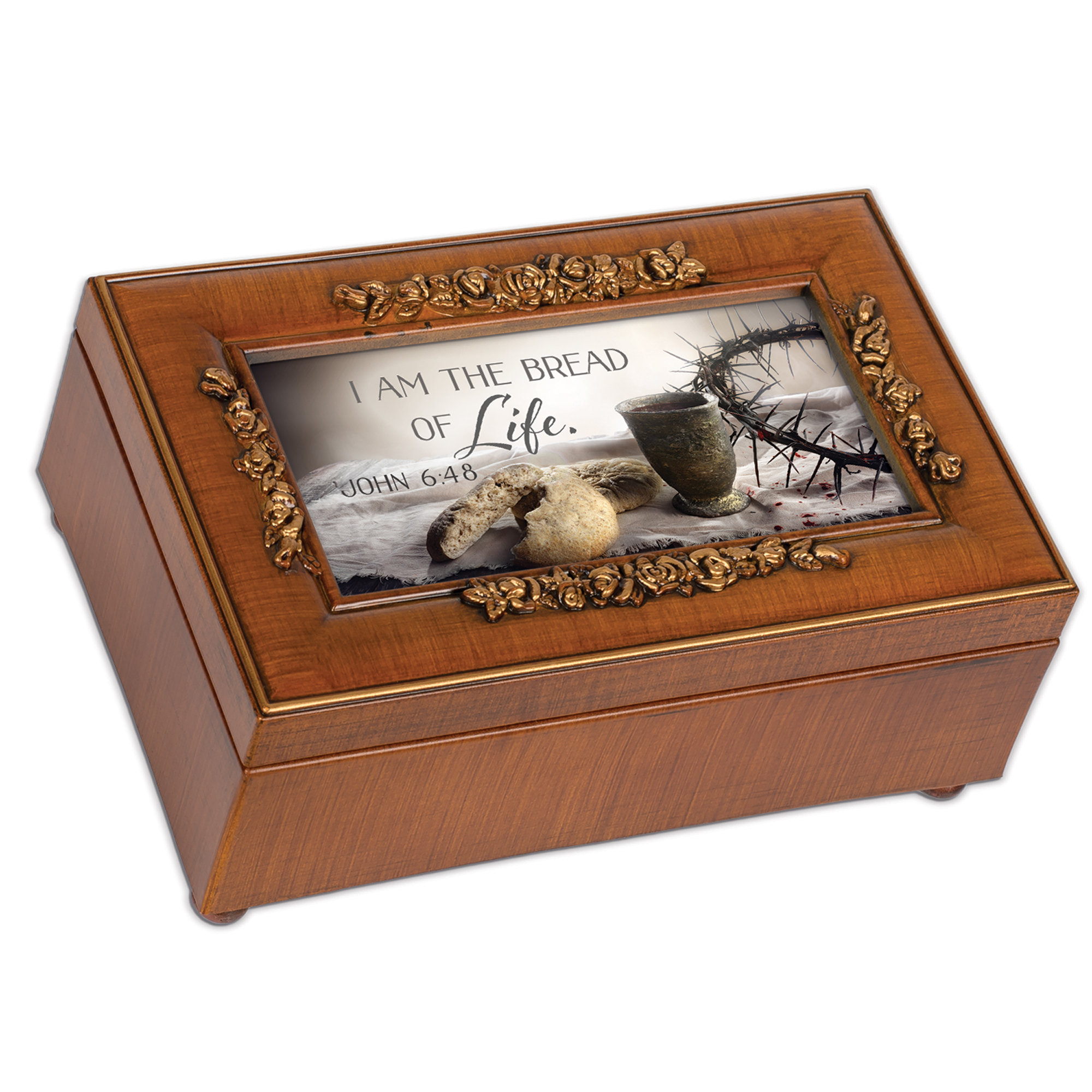 Trinx Elyssia Bread of Life John Music Memory Box | Wayfair
