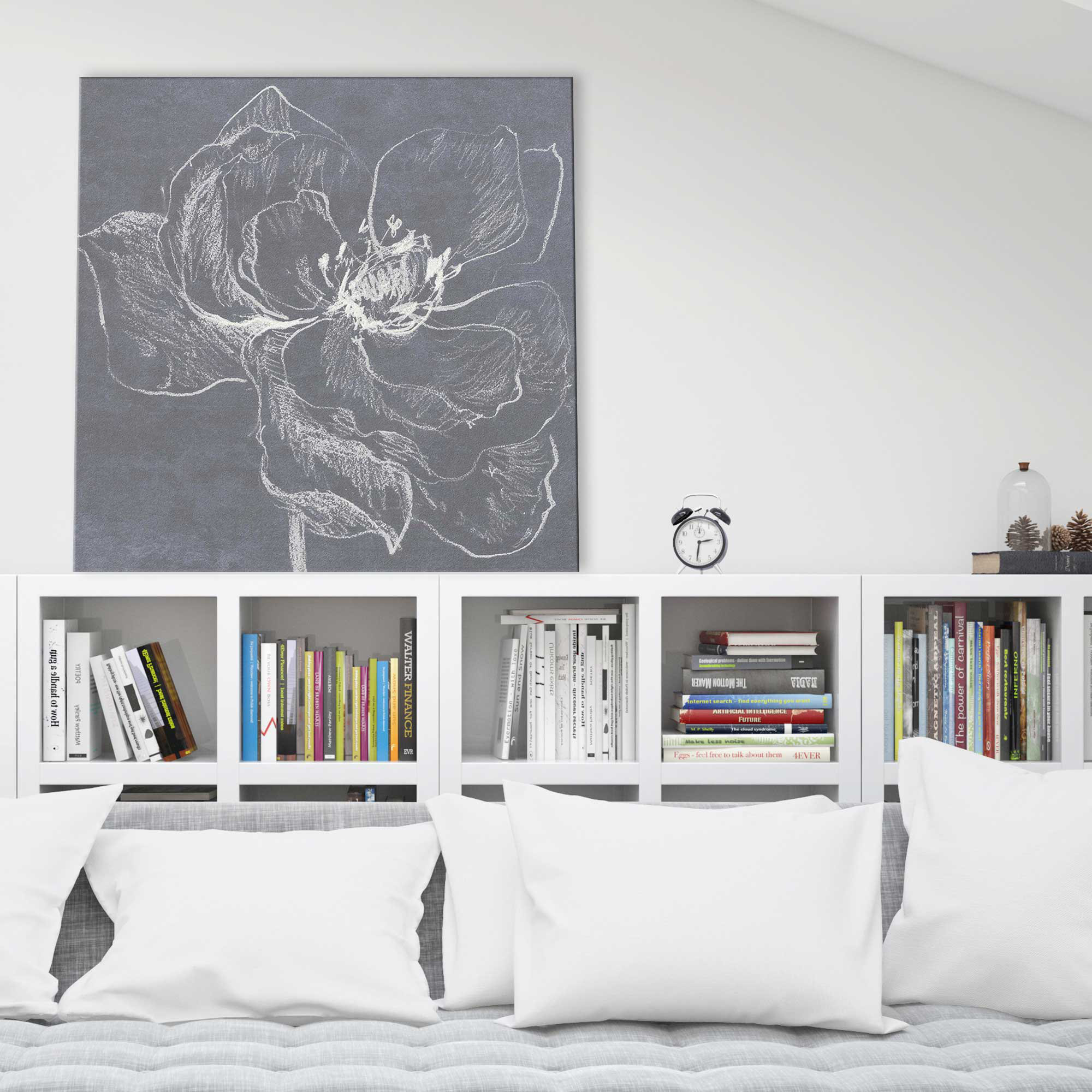 Red Barrel Studio® Neutral Floral Drawing I by Lanie Loreth - Graphic ...