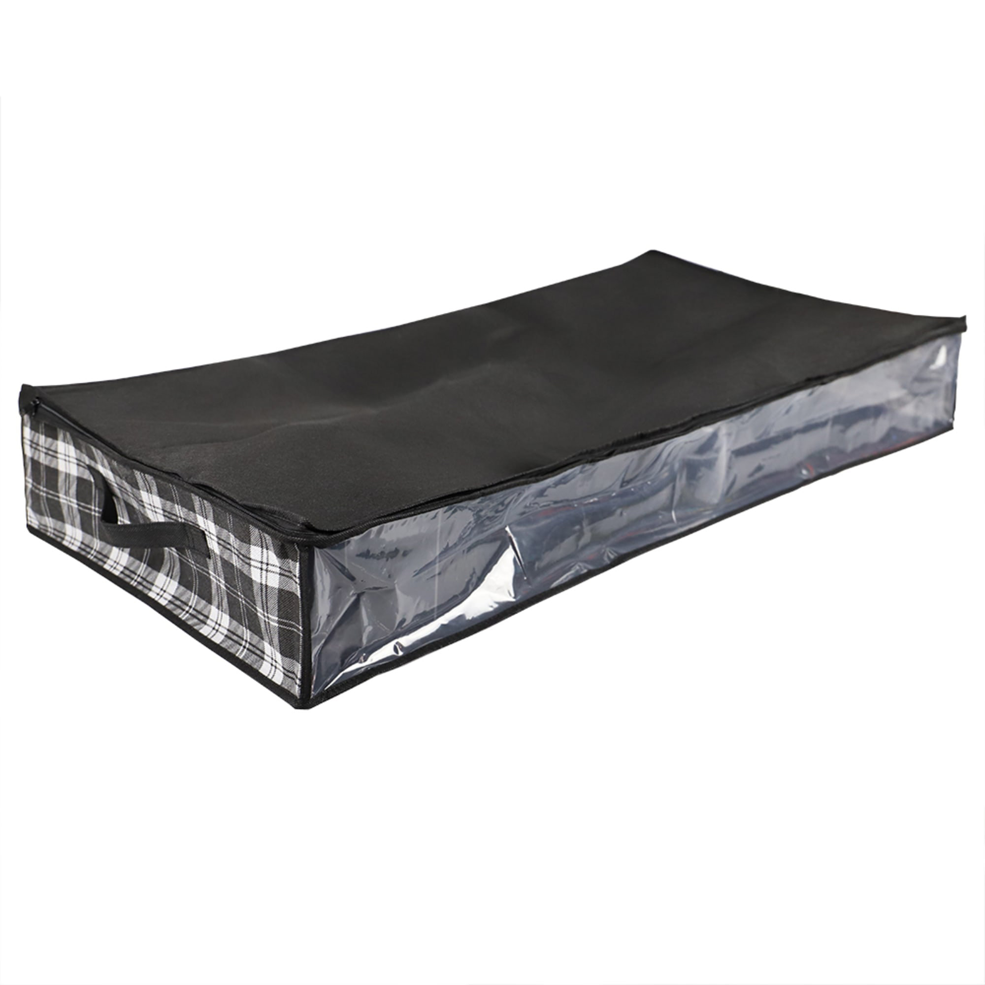 Rebrilliant Plaid Fabric Underbed Storage | Wayfair