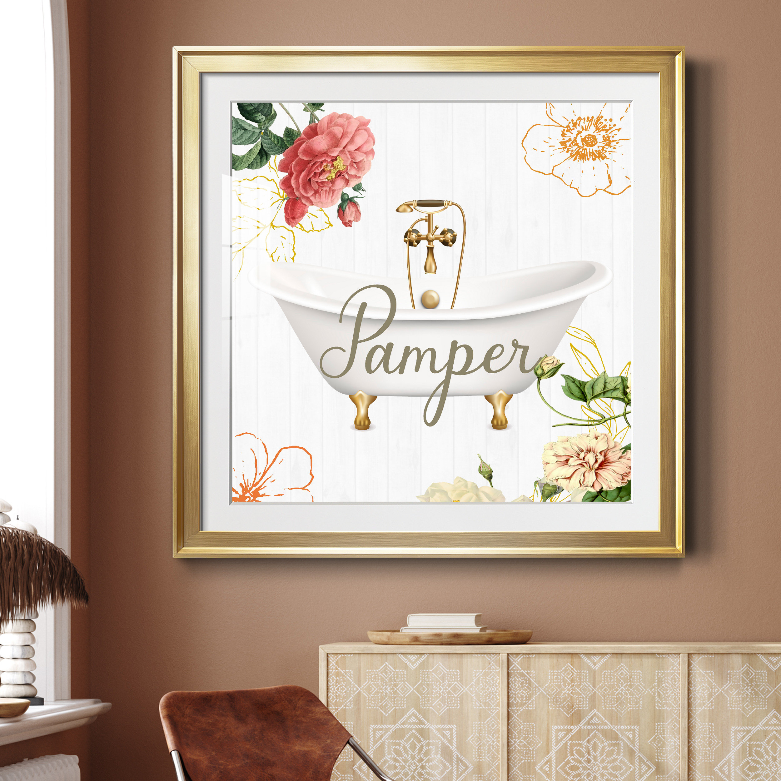 House of Hampton® Pamper - Picture Frame Graphic Art | Wayfair