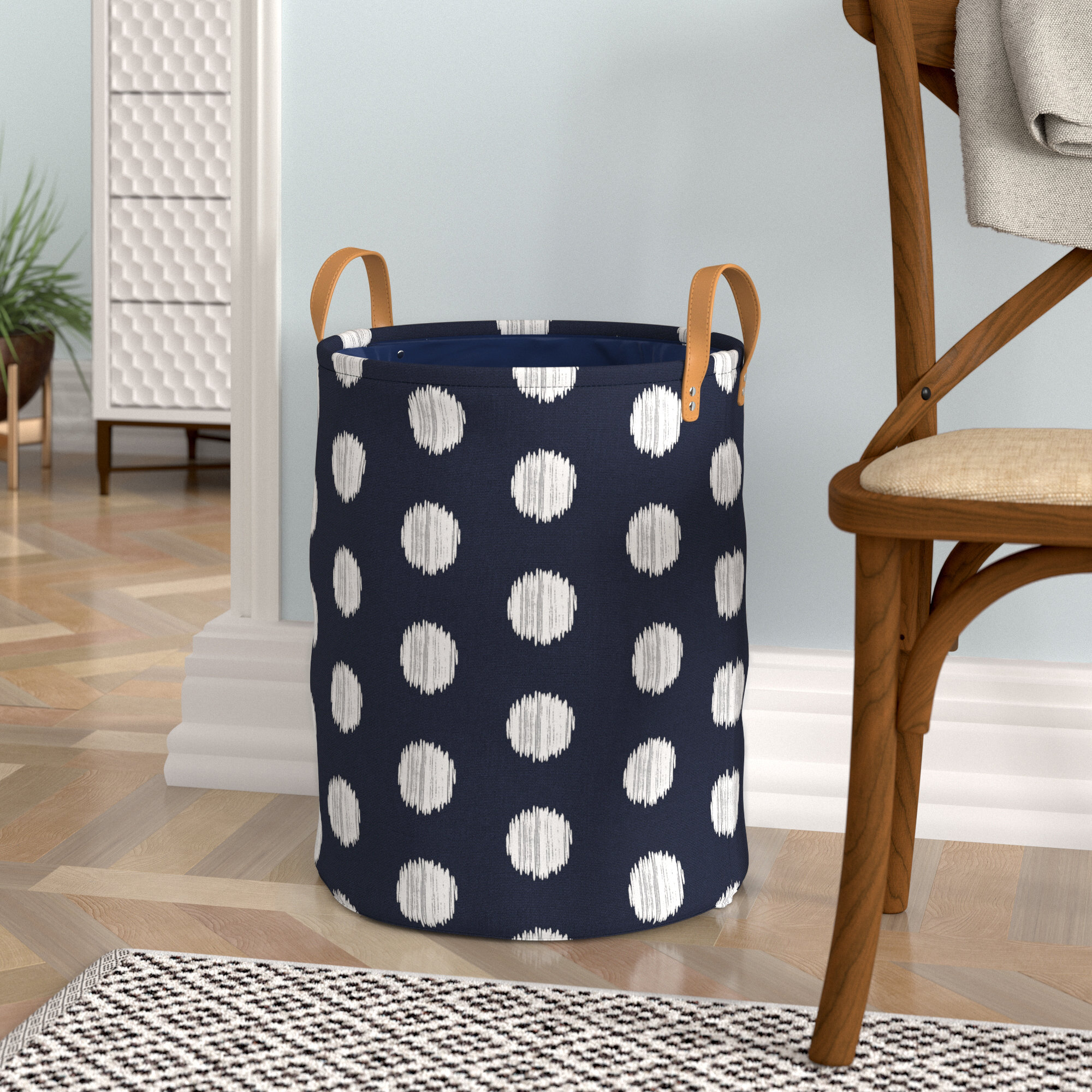 Wade Logan® Decorative Portable Laundry Hamper & Reviews | Wayfair