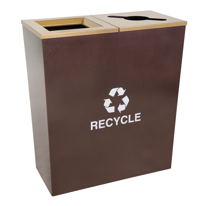 Ex-Cell Kaiser Metro 36 Gallon Multi Compartment Recycling Bin | Wayfair