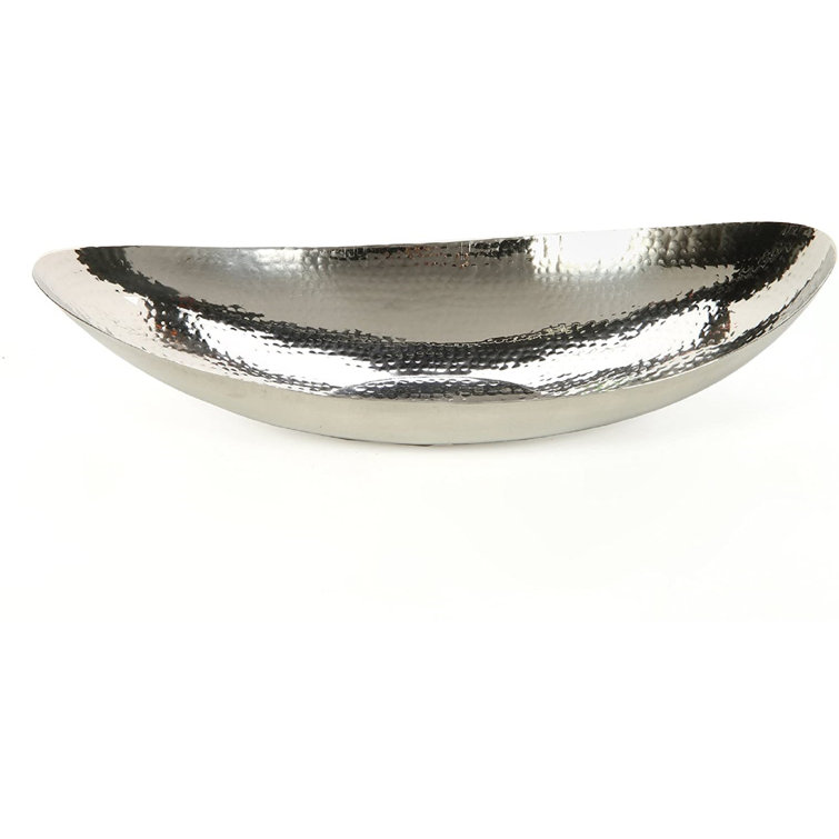 Mercer41 Conell Metal Oval Decorative Bowl in Silver & Reviews | Wayfair