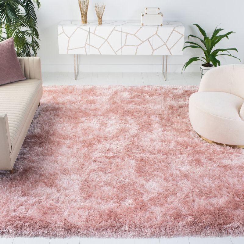 Latitude Run® Bernell Machine Woven / Power Loomed Pink Rug & Reviews ...