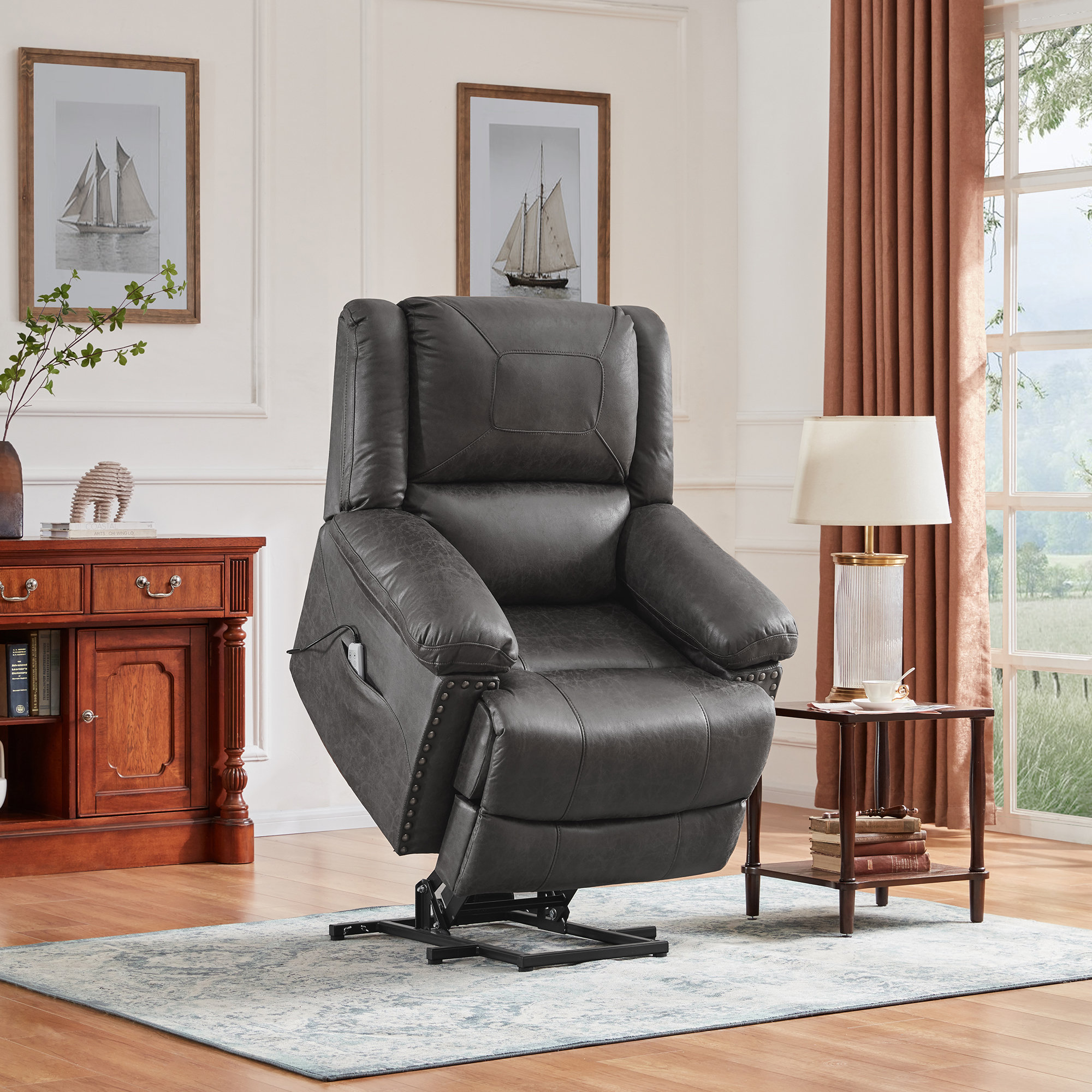 Latitude Run® Vegan Leather Recliner | Wayfair